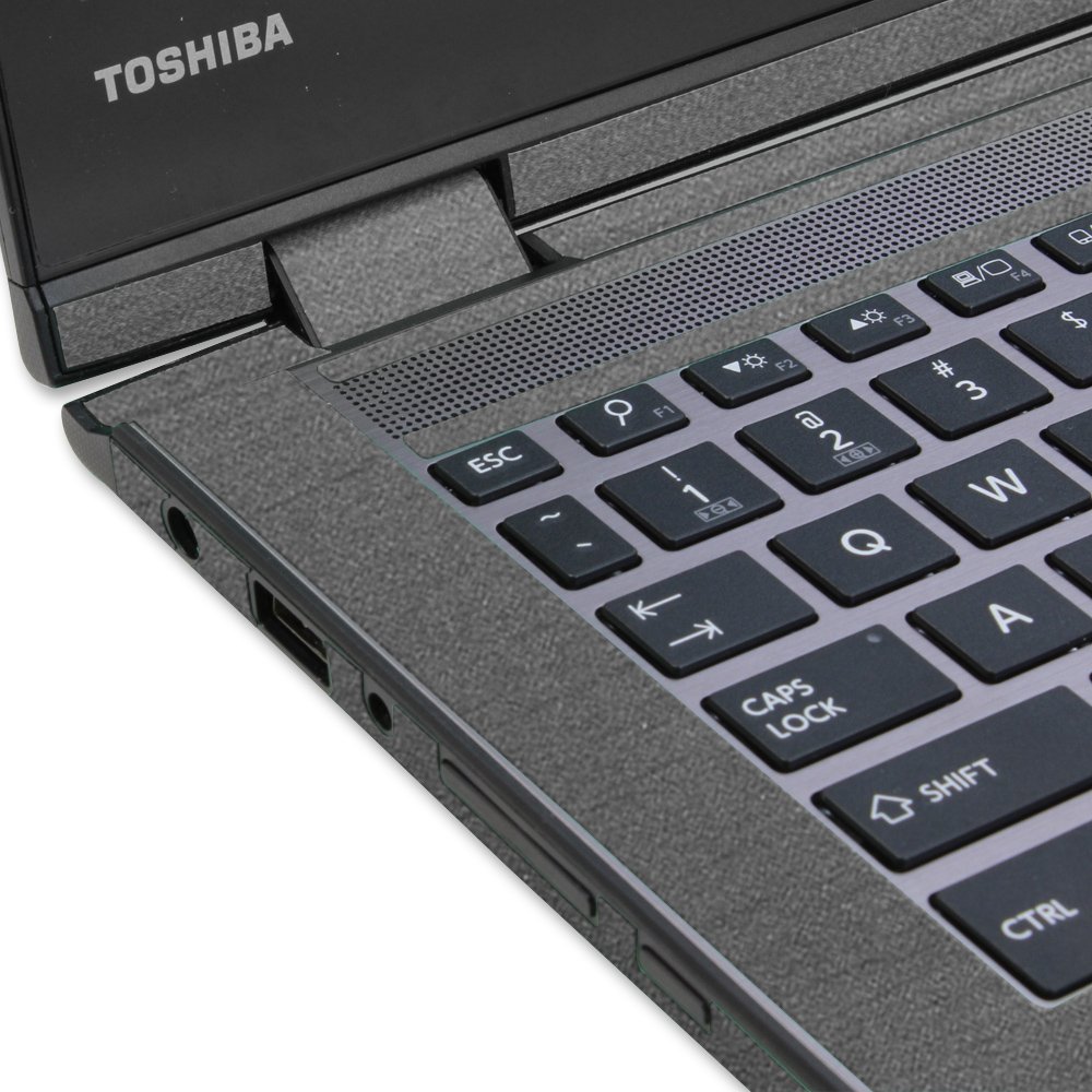 Skinomi Brushed Steel Full Body Skin Compatible with Toshiba Satellite Radius (2015, 14 inch)(Full Coverage) TechSkin with Anti-Bubble Clear Film Screen Protector