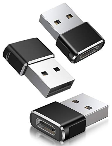 Basesailor USB to USB C Adapter 3 Pack,Type C Female to USB A Male Cable Converter for MacBook Pro,iMac,PC,Laptop,Computer,Samsung Galaxy Note 10 20 S20 S21 S22 S23,Google Pixel 5 4 4A 3 3A 2 XL