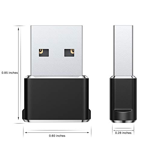 Basesailor USB to USB C Adapter 3 Pack,Type C Female to USB A Male Cable Converter for MacBook Pro,iMac,PC,Laptop,Computer,Samsung Galaxy Note 10 20 S20 S21 S22 S23,Google Pixel 5 4 4A 3 3A 2 XL