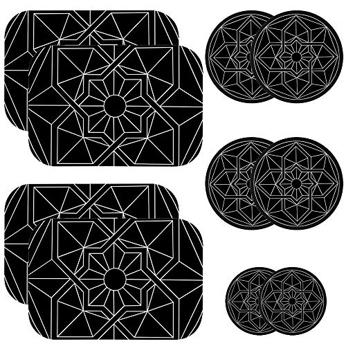 Mount Metal Plate 10 Pack for Magnetic Cell Phone Car Cradle-Less Mounts with 3M Adhesive,Stylish Universal Disc Replacement Sticker for Magnet iPhone Holder Mini Tablet GPS Stand 6 Round 4 Rectangle