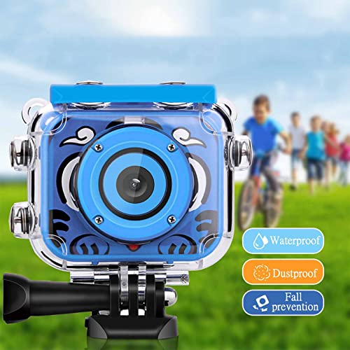 Underwater Camera for Kids, Digital Camera for Boys and Girls, Point and Shoot Digital Cameras for Students, Teens with LCD Screen, Full HD 1080p Rechargeable Electronic Mini Camera