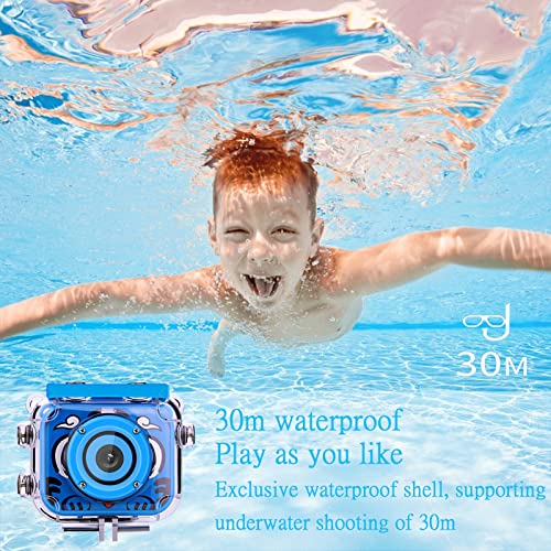 Underwater Camera for Kids, Digital Camera for Boys and Girls, Point and Shoot Digital Cameras for Students, Teens with LCD Screen, Full HD 1080p Rechargeable Electronic Mini Camera