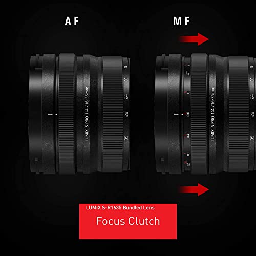 Panasonic LUMIX S5 Full Frame Mirrorless Camera (DC-S5BODY) and LUMIX S Pro 16-35mm F4 Wide Zoom Lens (S-R1635)