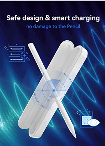 Charging Case for Apple Pencil 2nd Generation, Apple Pencil 2 Charger Dock Wireless Charger Case and Protective Case (White)