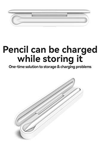Charging Case for Apple Pencil 2nd Generation, Apple Pencil 2 Charger Dock Wireless Charger Case and Protective Case (White)