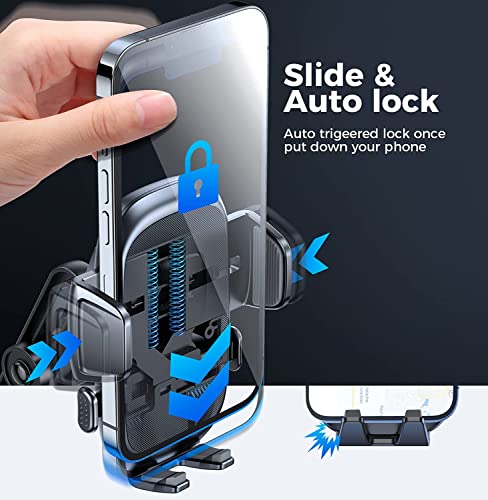 Car Phone Holder Mount, 2022 Upgraded[Gravity Auto-Lock]Car Vent Phone Mount[Thick Case Friendly]Metal Hook Never Fall Universal Cell Phone Automobile Cradles fit for iPhone Samsung All Phones