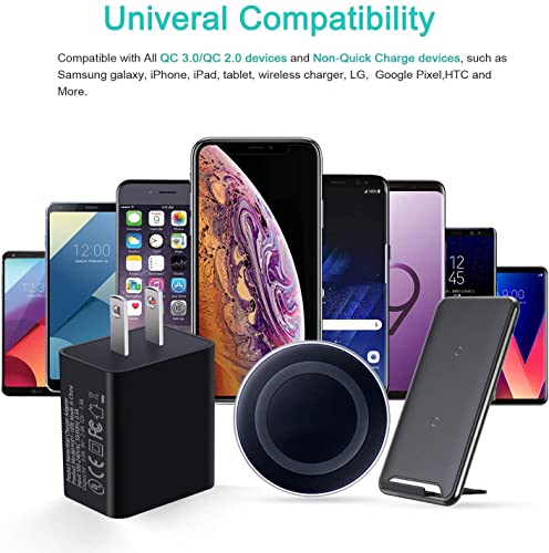 18W for Samsung Galaxy A02S A12 A32 A42 A52 5G Charger Block,Fast Quick Charge 3.0 Wall Phone Power Adapter and 6FT USB C Cable for LG Velvet,Stylo 6 5 4,K92 Wing,K51 Q70,V60 G8X G7 G8 v40 v35 Thinq