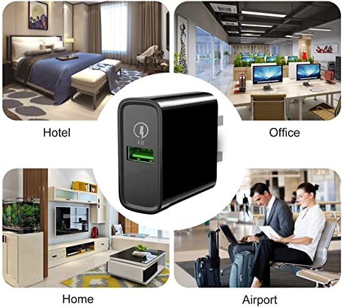 18W for Samsung Galaxy A02S A12 A32 A42 A52 5G Charger Block,Fast Quick Charge 3.0 Wall Phone Power Adapter and 6FT USB C Cable for LG Velvet,Stylo 6 5 4,K92 Wing,K51 Q70,V60 G8X G7 G8 v40 v35 Thinq