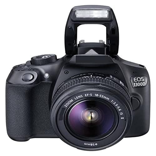 DYOSEN Digital Camera EOS 1300D DSLR Camera Body with Single Lens: EF-S 18-55 is II Digital Camera Photography (Size : Camera Withe Lens)