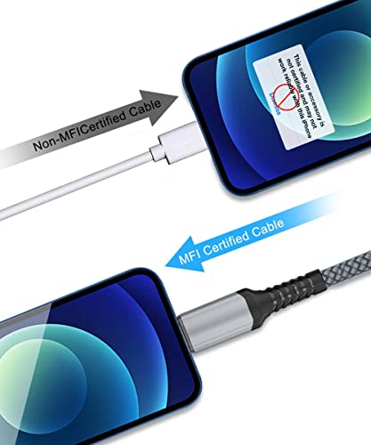 BASESAILOR Lightning to 3.5mm Aux Cord 4FT,Apple MFI Certified 1/8 Inch Headphone Jack Adapter,Auxiliary Audio Cable for iPhone 11 12 13 14 Mini Pro Max,7 8 Plus SE 3 2022,XR XS,X,Car Stereo,Speaker