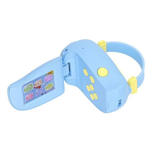 Qinlorgo Kids Digital Camera, Mini Kids Camera 2 Inch TFT Screen Multifunctional Easy to Use for Kids Education (Blue)