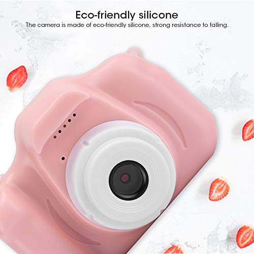 GOTOTOP Kids Camera, 2.0 Inch 1080P Selfie Digital Kids Camera with 32GB Card, Mini Toy Camera for 3-9 Years Old Kids (Pink - Puqing Version)