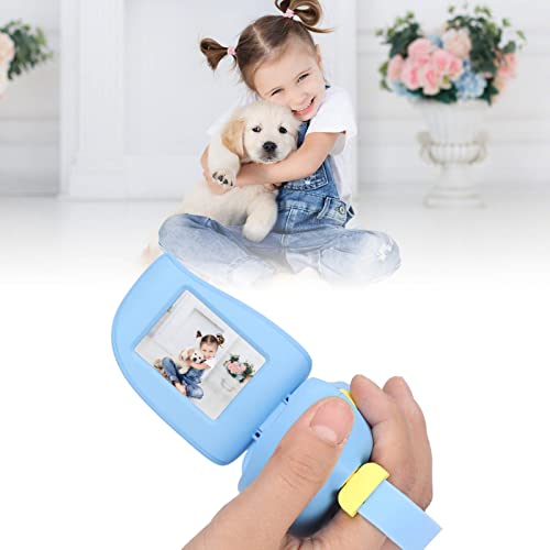 Qinlorgo Kids Digital Camera, Mini Kids Camera 2 Inch TFT Screen Multifunctional Easy to Use for Kids Education (Blue)
