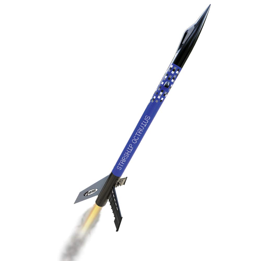 Estes Starship Octavius Flying Model Rocket Kit 7284| Snap Together Beginner Kit | Soars up to 1100'
