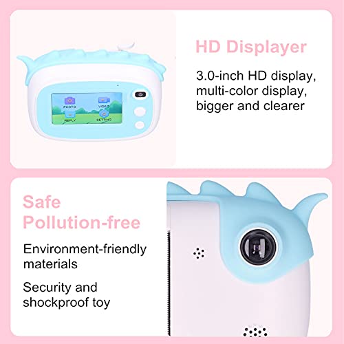 Instant Print Camera, Time-Lapse Photography Play Classic Snake Games Smart Child Print Camera for Travel for Kid