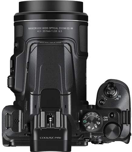 Nikon COOLPIX P950 Digital Camera w/NIKKOR 83x Optical Zoom Lens, 64GB Transcend SD Memory Card, Tripod, Bag, Lens Blower/Cleaner and More (Renewed)