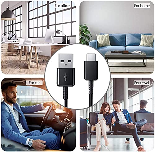 Fast Charger with USB Type C 6.6FT (2m) Cable & OTG Adapter for Samsung Galaxy S9/S9 Plus/S8/S8 Plus/S10/S10e/S10 Plus/Note 8/Note 9/Note 10/A01/A13/A03s/A21/A30/A31/A32/A33 /A51/A52/A53/A71/S20/S21