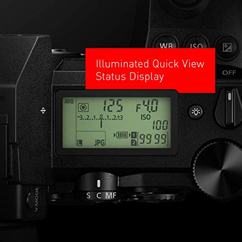 Panasonic LUMIX S1R Full Frame Mirrorless Camera with 47.3MP MOS High Resolution Sensor, 24-105mm F4 L-Mount S Series Lens, 4K HDR Video and 3.2” LCD - DC-S1RMK (Renewed)