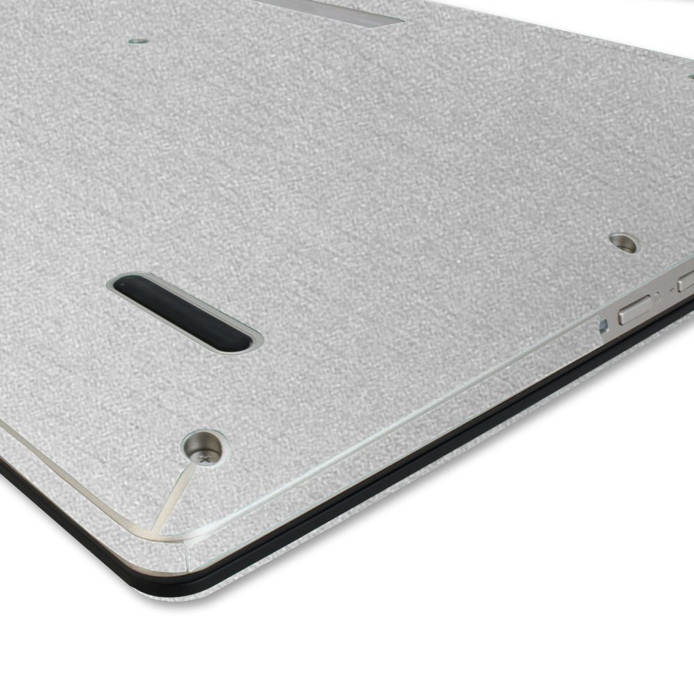 Skinomi Brushed Aluminum Full Body Skin Compatible with Toshiba Satellite Radius (2015, 15.6 inch)(Full Coverage) TechSkin with Anti-Bubble Clear Film Screen Protector