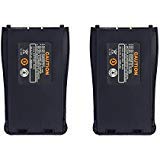 Baofeng Walkie Talkie Battery Replacement 1500mAh Rechagable Li-on Battery for BF-888S Two Way Radios (2 PCS)