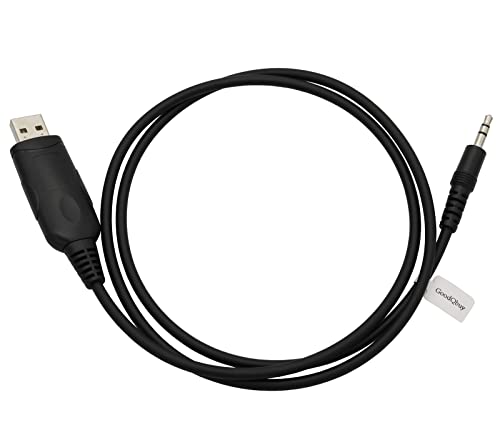GoodQbuy USB Programming Cable for Icom Radios IC-F3 IC-F3S IC-F3GS IC-F3GT IC-F4 IC-F4S IC-F21 IC-F26 1-pin