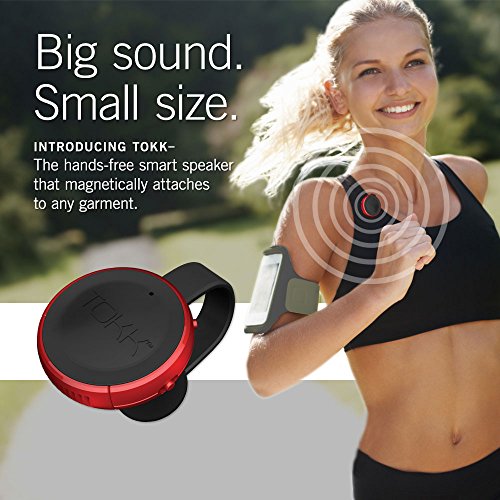 TOKK Smart Wearable Assistant Hands-Free Bluetooth Speaker Phone, Black (TOK-00329)