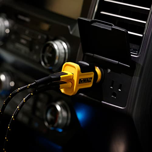 DEWALT 2-Port USB Car Charger β 24W Fast Charge Dual Port USB-A for iPhone 14 13 12 11 Pro Max X XR XS 8 Plus 6s iPad β Compatible with Samsung Galaxy S22 S21 S10 Plus S7 GPS