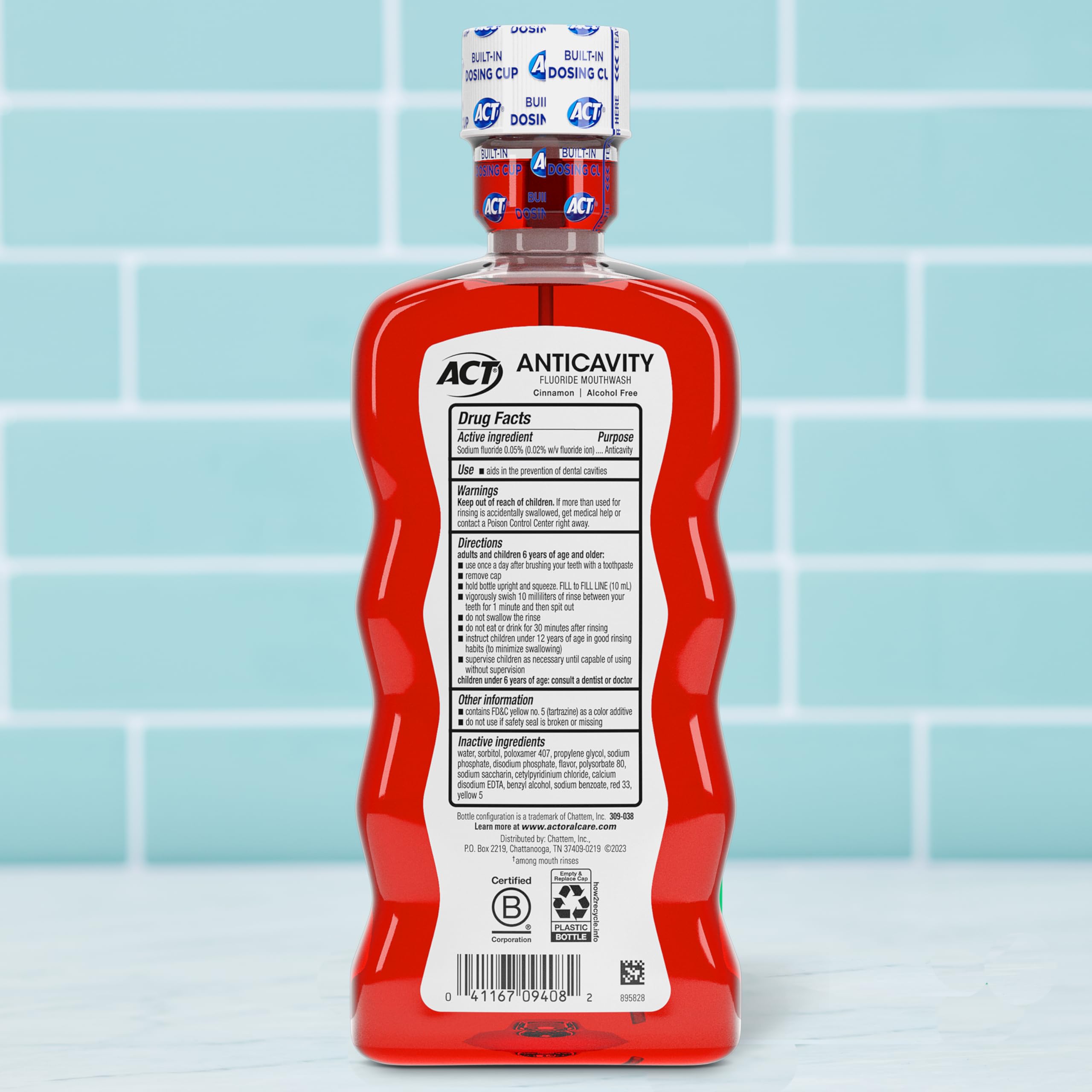 ACT Anticavity Fluoride Rinse Cinnamon 18 oz