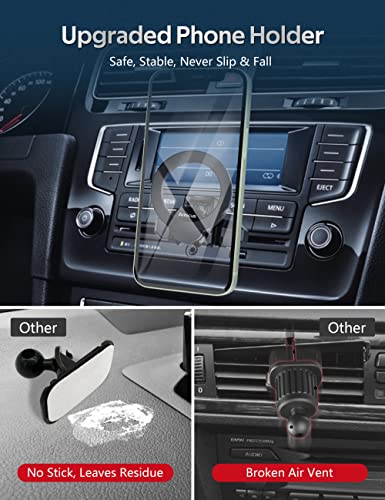 Amicus Magnetic CD Slot Phone Mount, Compatible for Magsafe, CD Player Cell Phone Holder with Strong Magnet, Car Phone Mount Compatible with iPhone 14 13 12 Pro Max All Phones