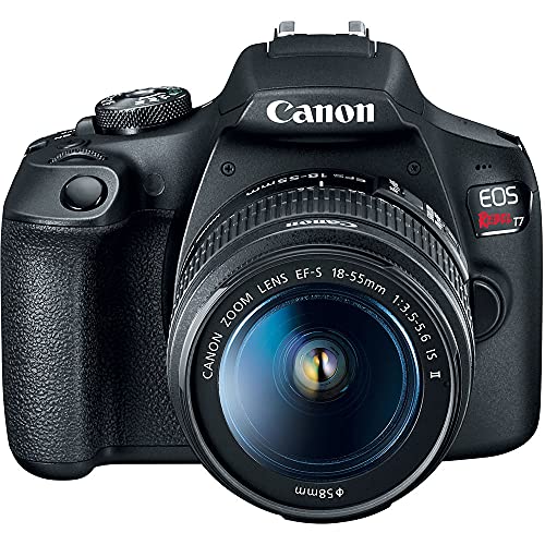 Canon Intl. EOS Rebel T7 DSLR Camera with EF-S 18-55mm f3.5-5.6 is II, EF 75-300mm f4-5.6 III Lense Bundle, Travel Kit + Accessories(Gadget Bag, Extra Battery, Digital Slave Flash), Black, CanonT7