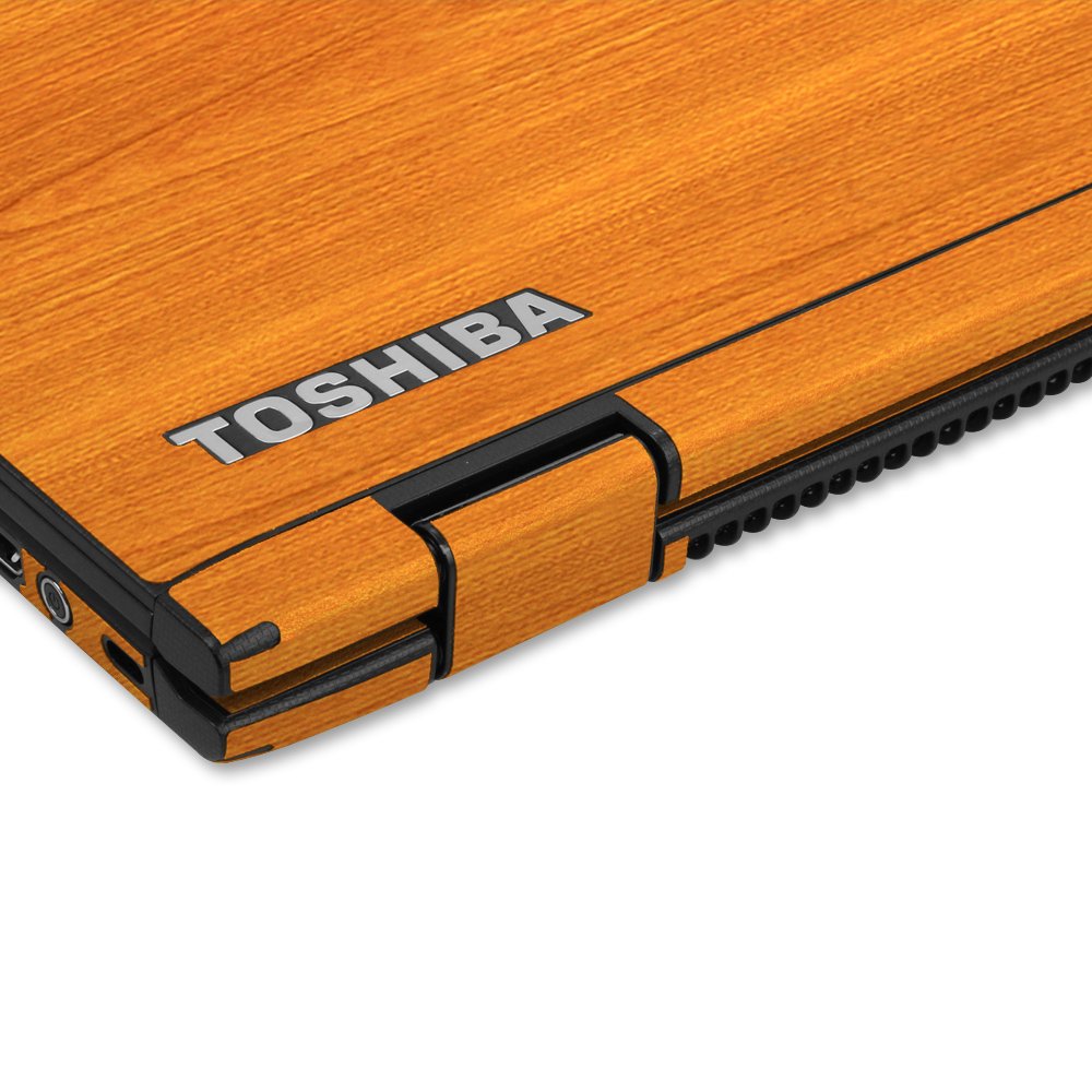 Skinomi Light Wood Full Body Skin Compatible with Toshiba Satellite Radius (2015, 14 inch)(Full Coverage) TechSkin with Anti-Bubble Clear Film Screen Protector