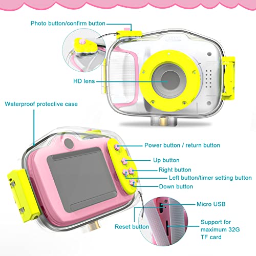 Digital Camera for Kids, Full HD 1080p Rechargeable Electronic Mini Camera for Students, Teens, Compact Point and Shoot Camera Portable Small Camera, Vlogging Camera for YouTube