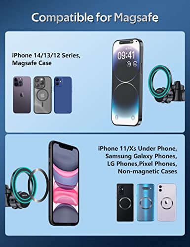 Amicus Magnetic CD Slot Phone Mount, Compatible for Magsafe, CD Player Cell Phone Holder with Strong Magnet, Car Phone Mount Compatible with iPhone 14 13 12 Pro Max All Phones