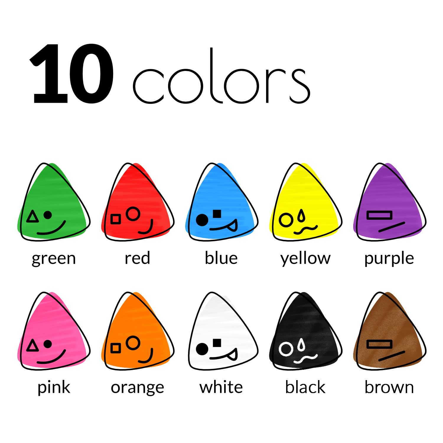 Funcils Liquid Chalk Markers for Chalkboard Signs, Blackboard, Window, Labels, Bistro, Glass, Car (10 Pack, 6mm) - Wet Wipe Erasable Ink Chalk Board Markers, Reversible Tip Liquid Chalk Pens