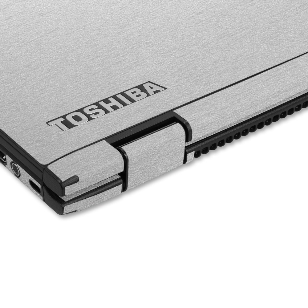 Skinomi Brushed Aluminum Full Body Skin Compatible with Toshiba Satellite Radius (2015, 14 inch)(Full Coverage) TechSkin with Anti-Bubble Clear Film Screen Protector