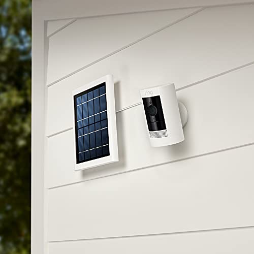 Ring Solar Panel (1st Generation), 2.4W, Barrel Plug Connector - for Spotlight Cam Battery and Stick Up Cam Battery - White