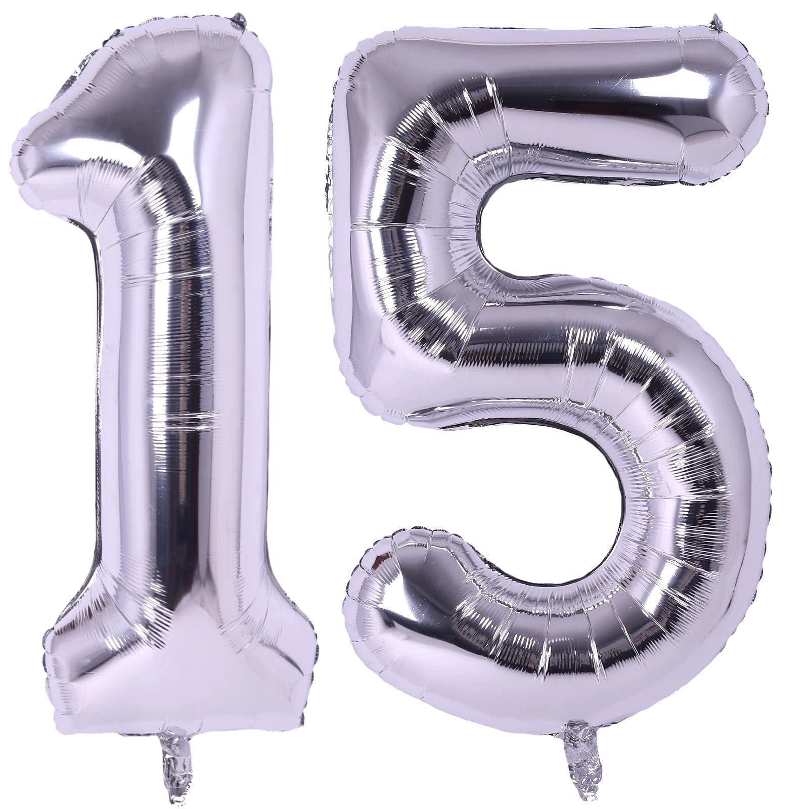 40 Inch Silver 13 Number Balloons Giant Jumbo Huge 13 or 31 Foil Mylar Helium Number Digital Balloons Silver Birthday Mylar Digital Balloons 13th 31st Birthday Anniversary Events Party Decors Supplies