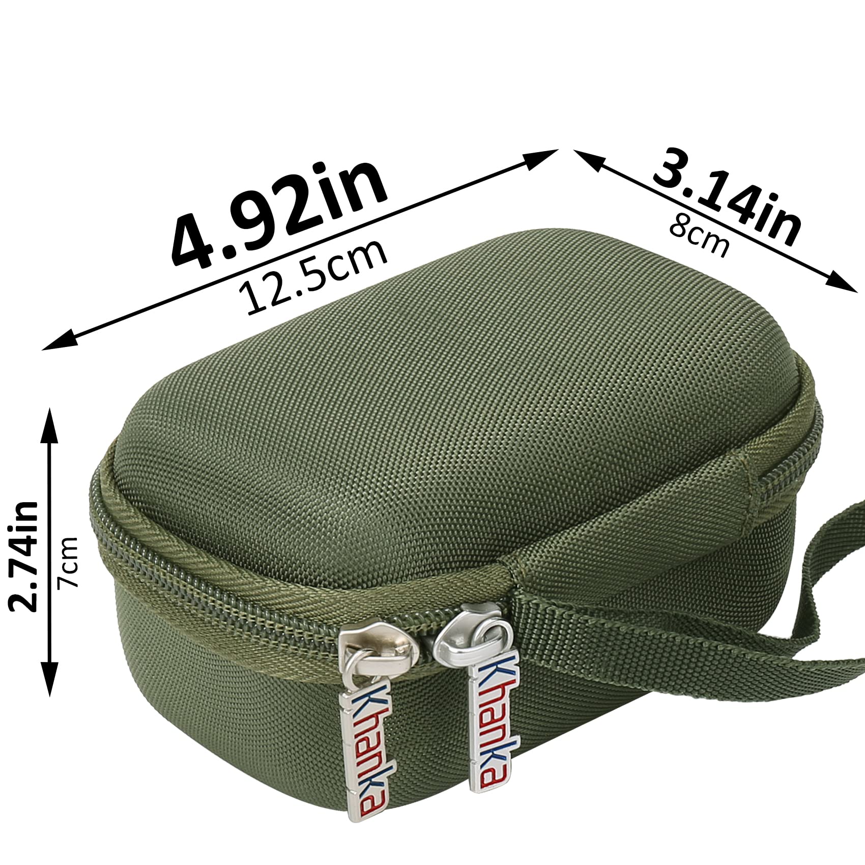 khanka Hard Travel Case Compatible with MakeID Label Maker Machine, Case Only (Green)