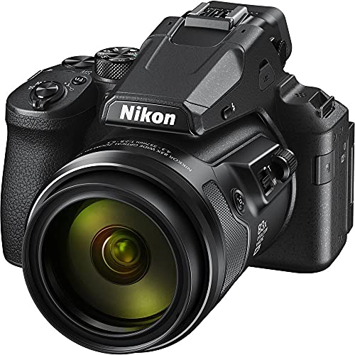 Nikon Intl. Nikon COOLPIX P950 Camera with Advanced Bundle, 26532 (Microphone, LED Light, Tripod, Monopod, 2x64Gb and More), Black (Renewed)