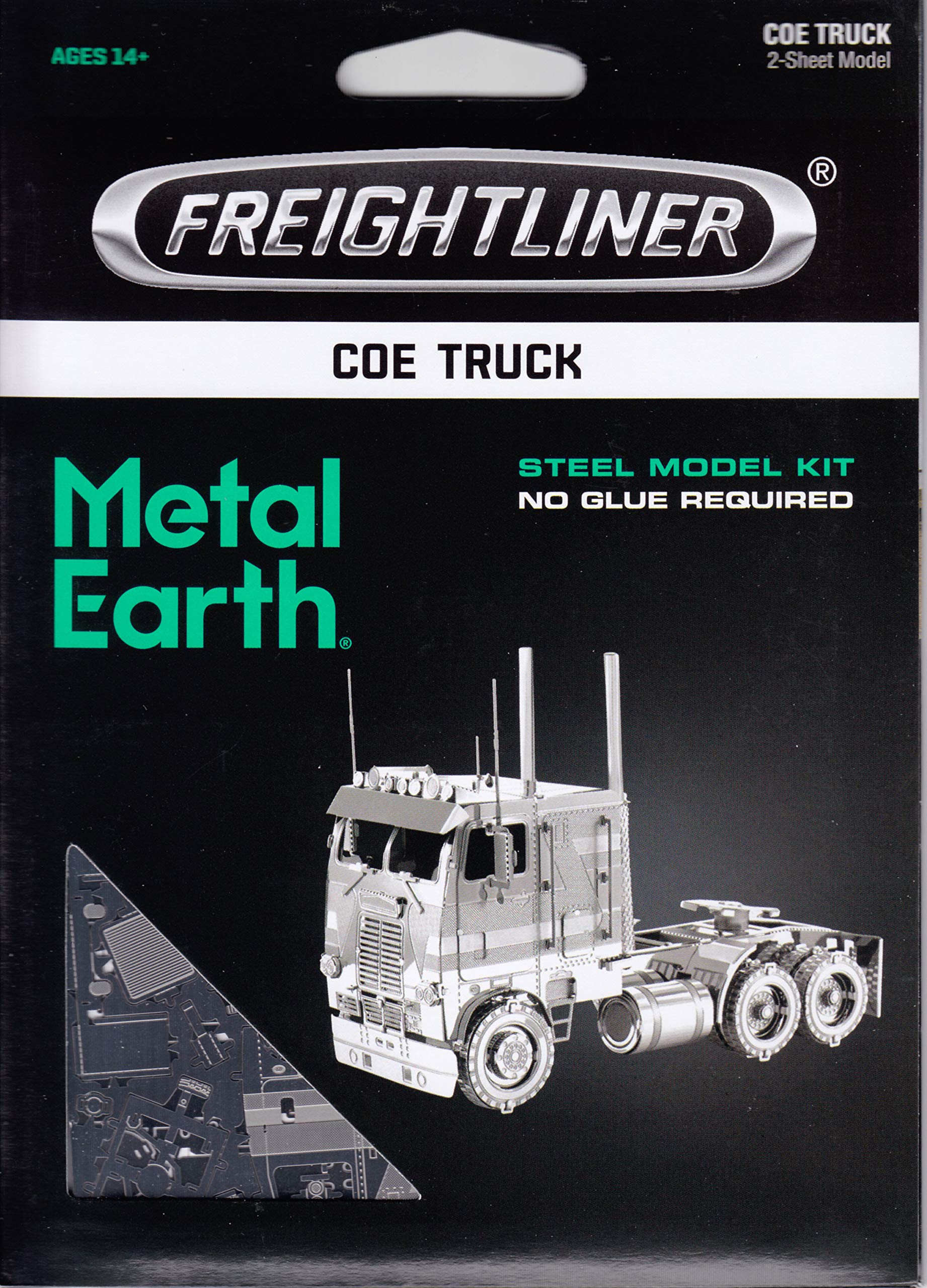 Fascinations Metal Earth Freightliner COE Truck 3D Metal Model Kit