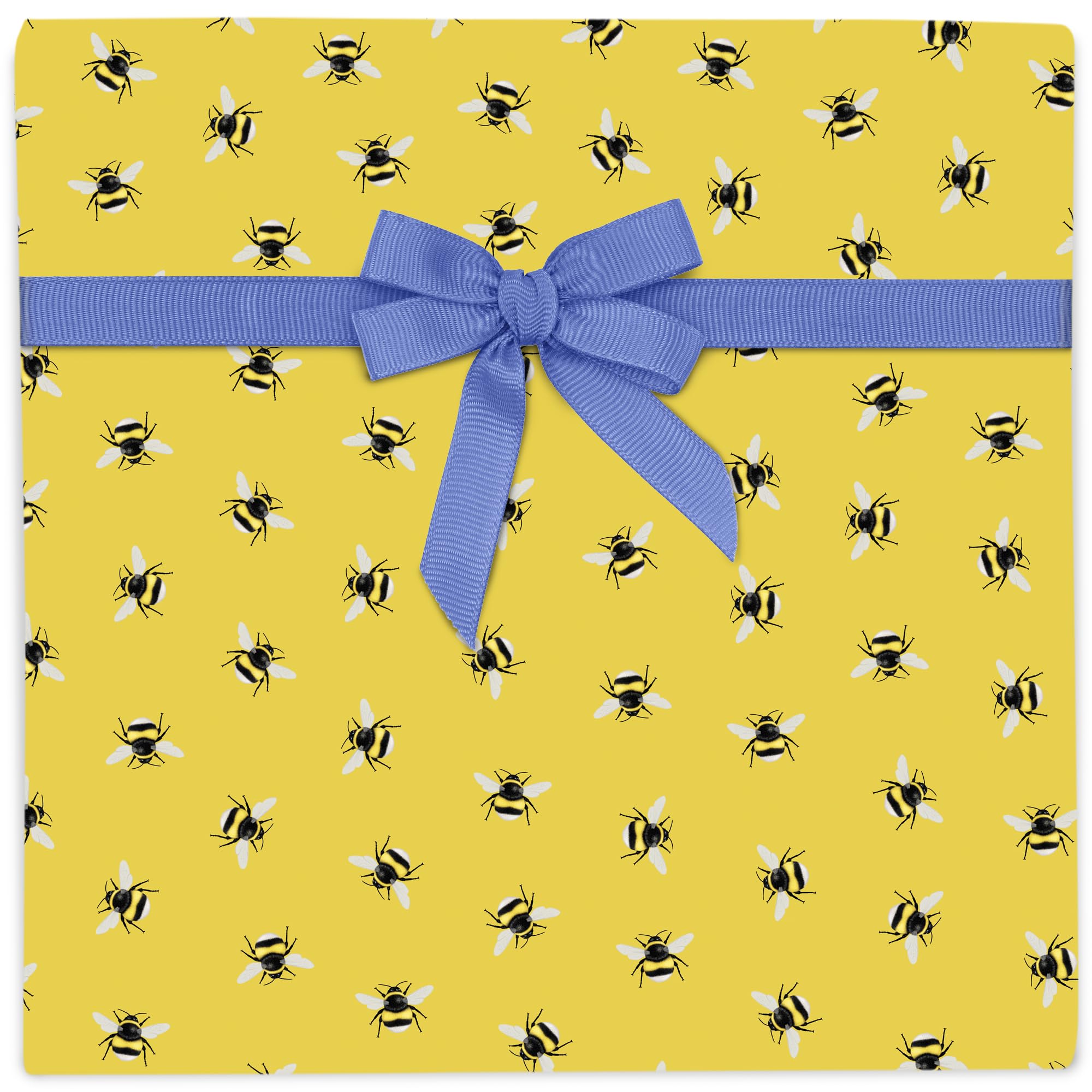 CENTRAL 23 - Bee Wrapping Paper - 6 Wrapping Paper Sheets for Birthday - Women - Friends - Birthday Baby Shower Easter Decorations - Recyclable and Made In UK