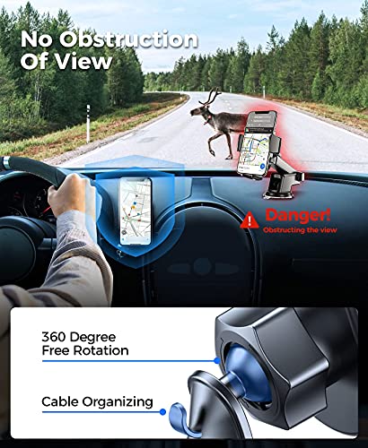 Magnetic Phone Holder for Car, Kozart Universal [Upgrade Kit] Magnet Car Mount for Dashboard & Vent 360°Rotation Cell Phone Mount Compatible with iPhone, Samsung, LG, GPS, Mini Tablet & More