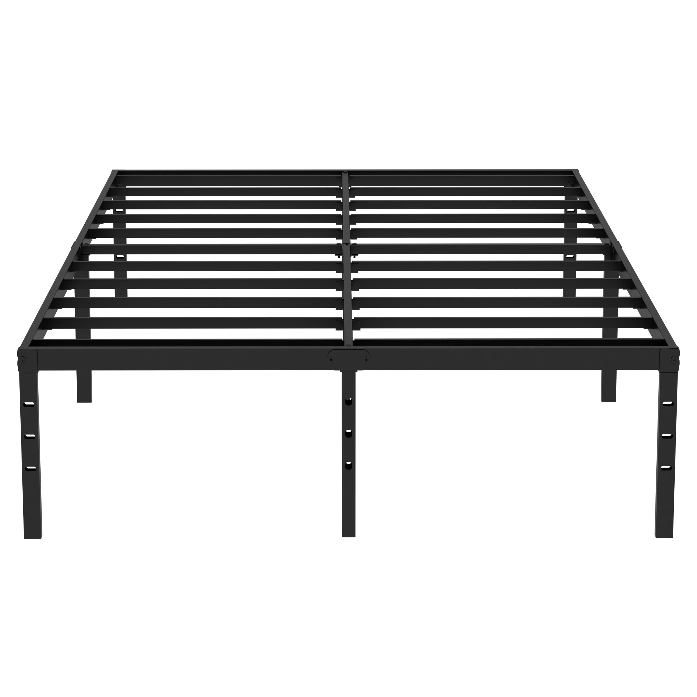 Caplisave Queen Bed Frame Metal Platform 18 Inch High Bed Frame Queen Size Heavy Duty Metal Slat Support, Underbed Storage Bed Frames, Easy Assembly, No Box Spring Needed