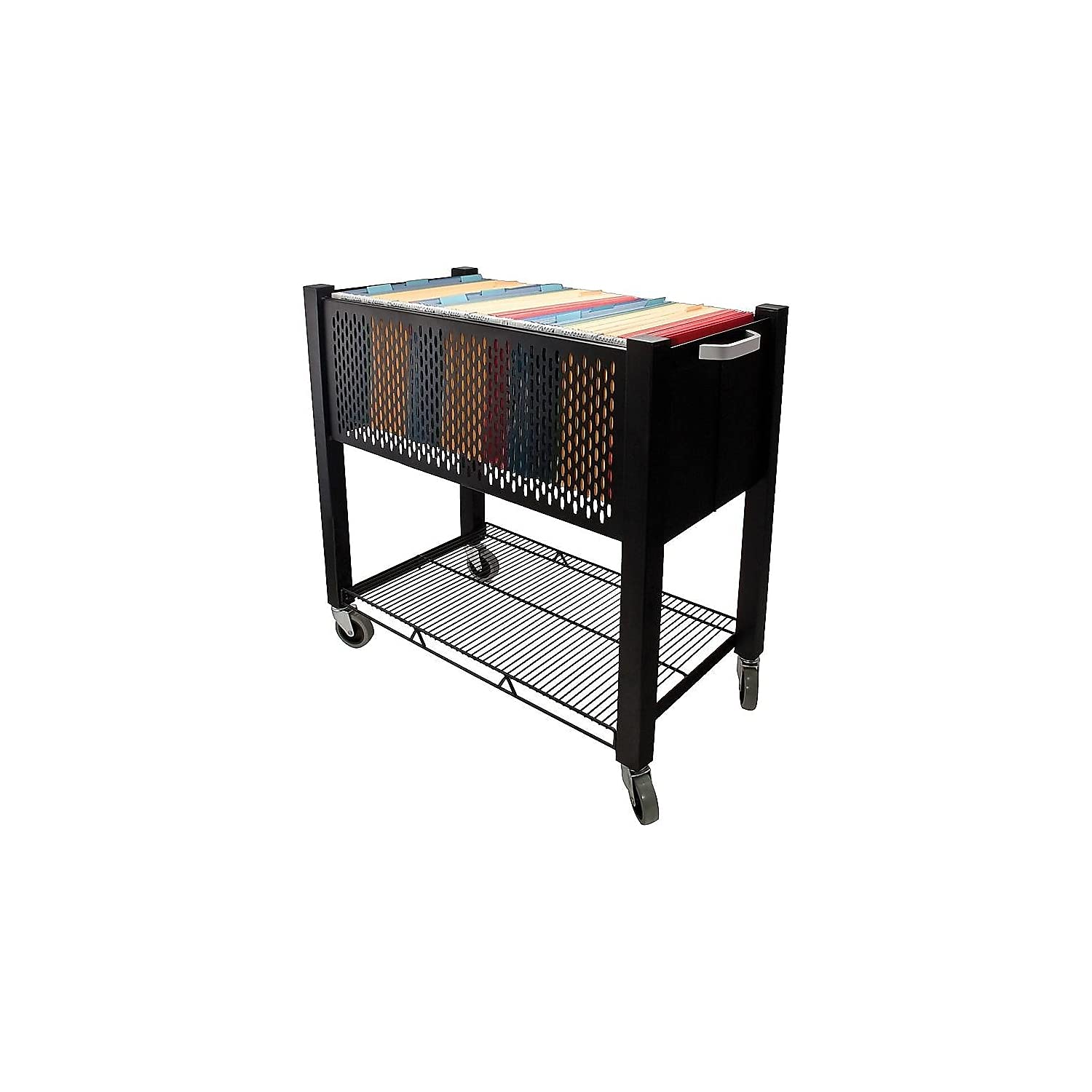 Vertiflex Vf53000 Instacart File Cart, 14-1/4W X 28-1/2D X 27-3/4H, Black