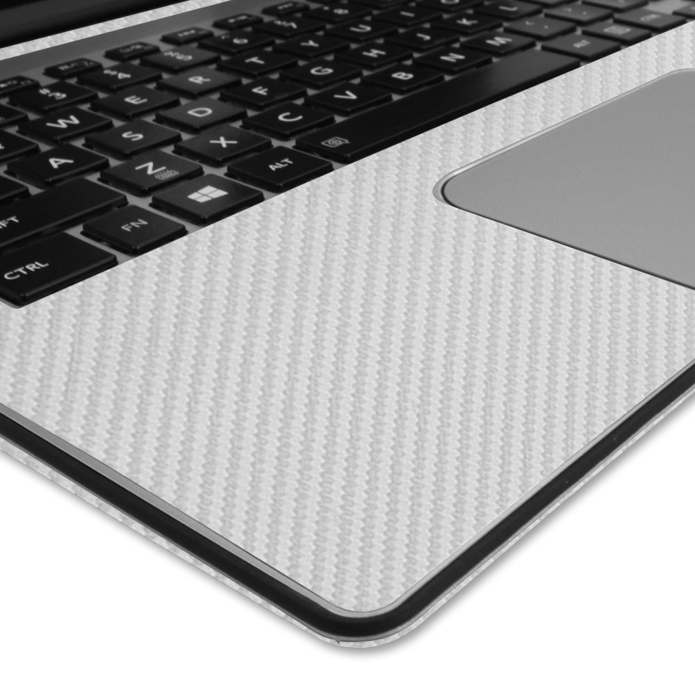 Skinomi Silver Carbon Fiber Full Body Skin Compatible with Toshiba Satellite Radius (2015, 15.6 inch)(Full Coverage) TechSkin with Anti-Bubble Clear Film Screen Protector