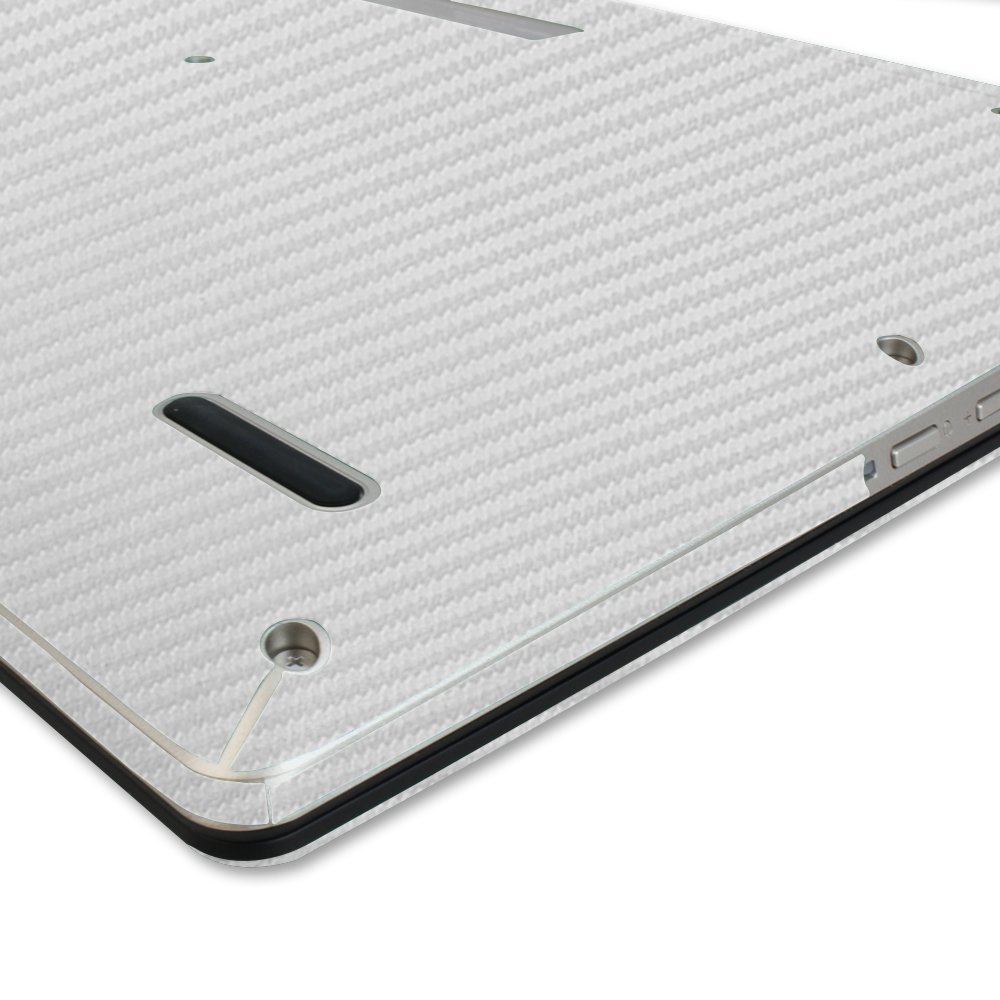 Skinomi Silver Carbon Fiber Full Body Skin Compatible with Toshiba Satellite Radius (2015, 15.6 inch)(Full Coverage) TechSkin with Anti-Bubble Clear Film Screen Protector