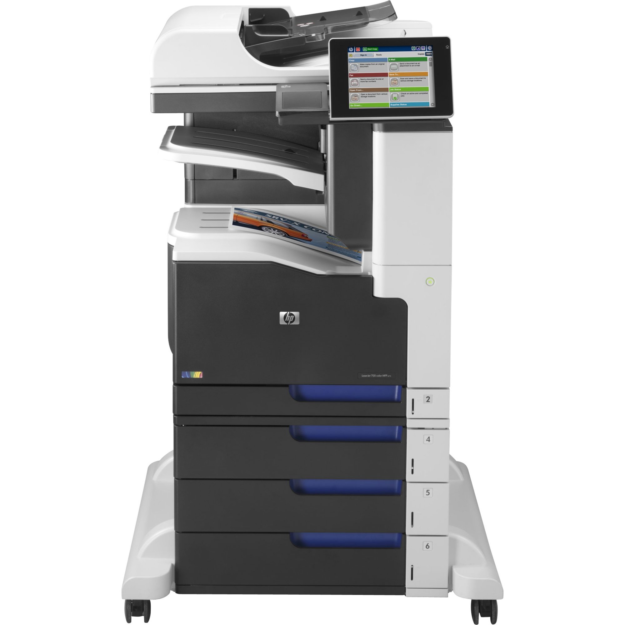 HP CC524A LaserJet Enterprise 700 MFP M775z - Multifunction printer - color - laser - Ledger/A3 (11.7 in x 17 in) (original) - 320 x 470 mm (media) - up to 30 ppm (copying) - up to 30 ppm (printing) - 1850 sheets - 33.6 Kbps - USB 2.0, Gigabit LAN, USB ho