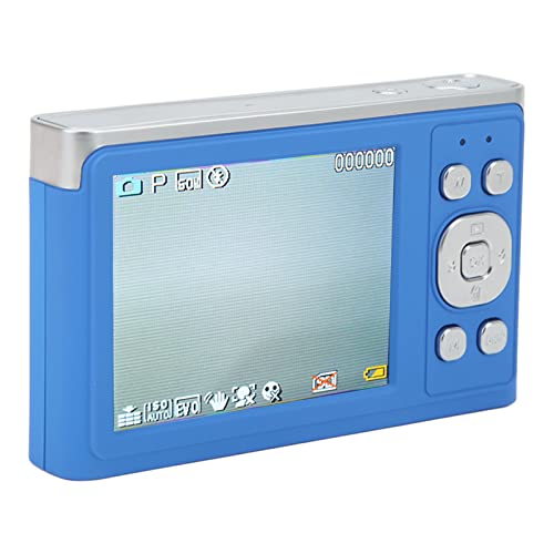 Digital Camera, 4K Digital Camera 2.88in IPS HD Mirrorless Camera AF Autofocus 16X Zoom 50MP Camera for Macro Shooting (Blue)