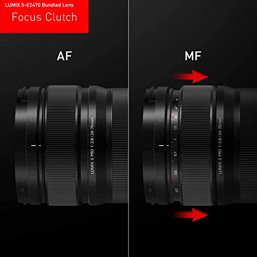 Panasonic LUMIX S5 Full Frame Mirrorless Camera (DC-S5KK) and LUMIX S Pro 24-70mm F2.8 L-Mount Interchangeable Lens (S-E2470)