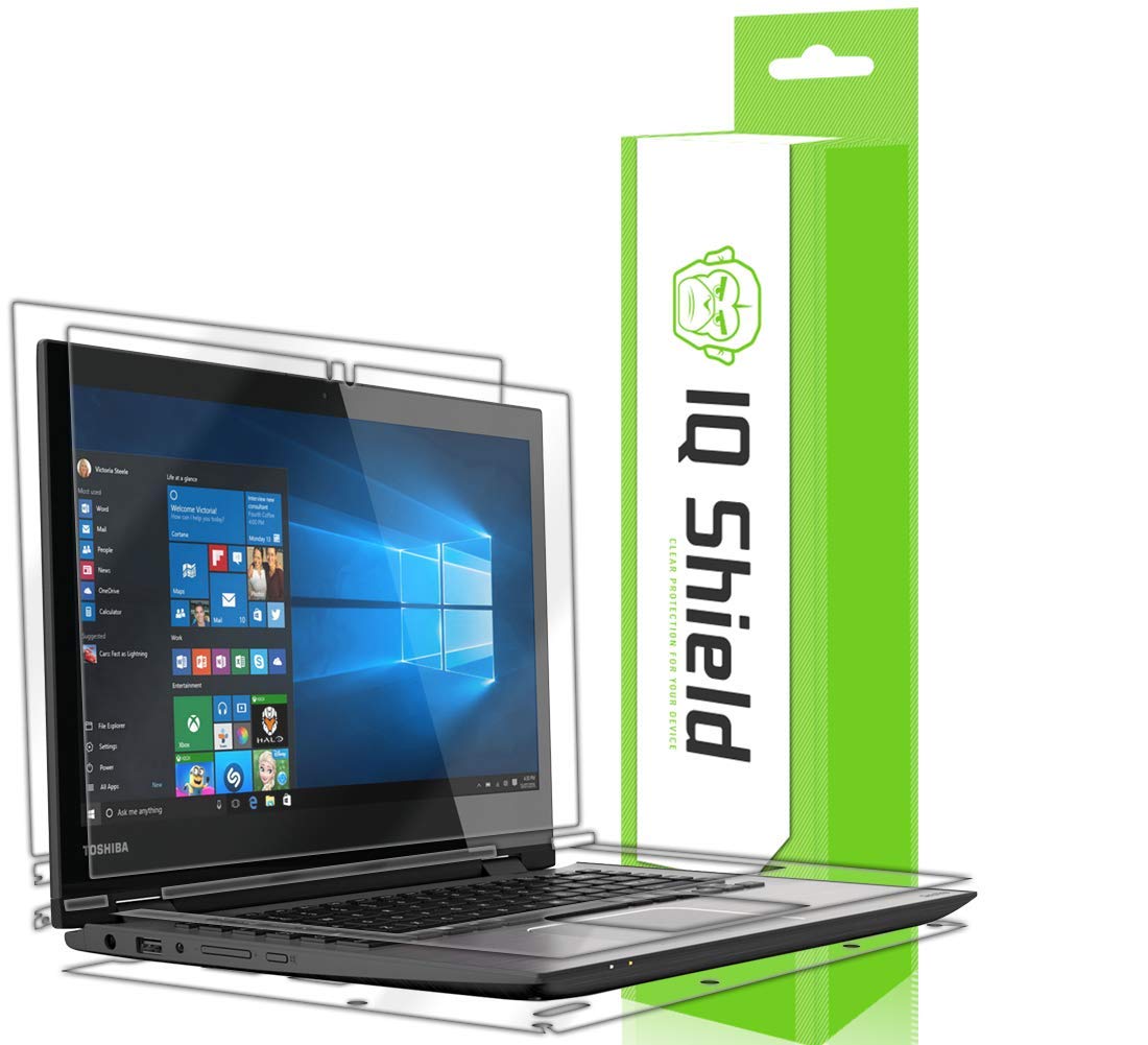 IQShield Full Body Skin Compatible with Toshiba Satellite Radius 14 inch (2015) + LiQuidSkin Clear (Full Coverage) Screen Protector HD and Anti-Bubble TPU Film